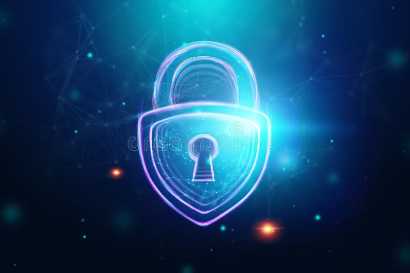 Creative, Ultraviolet Background, Hologram Lock. The Concept Of ... Creative, Ultraviolet Background, Hologram Lock. The Concept Of ...