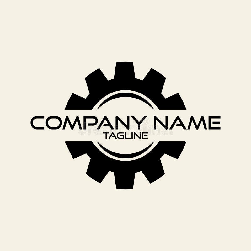 Creative Unique Engineering Cog or Gear Logo Design Stock Illustration ...