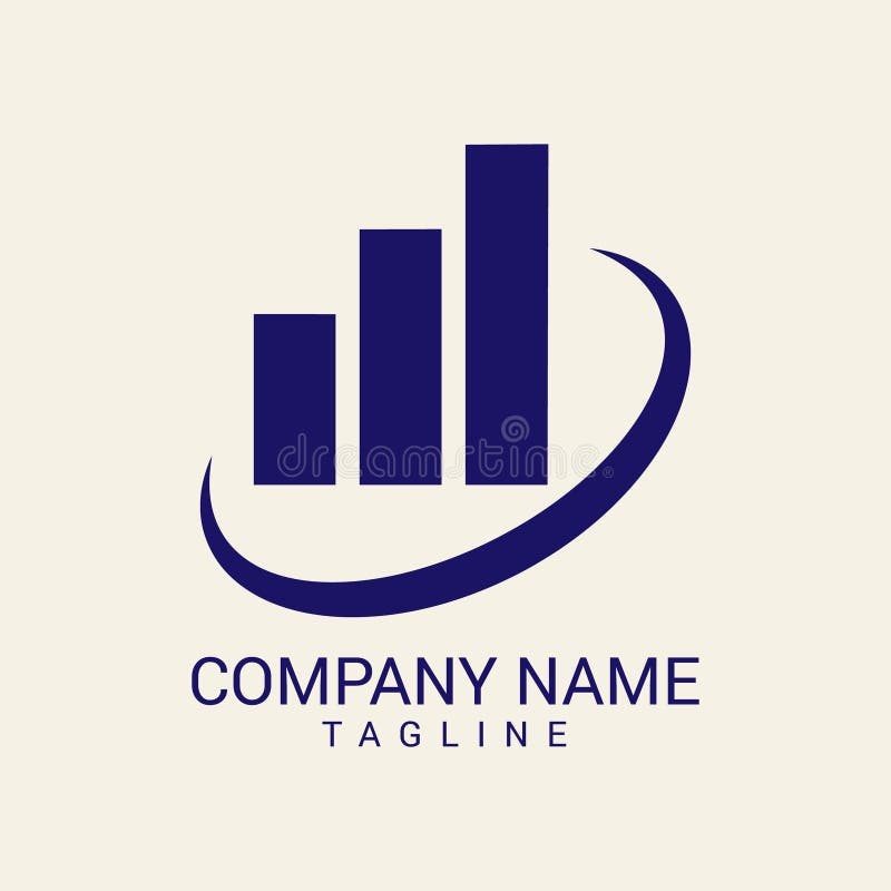 Creative Unique Financial Graph Logo Design Stock Illustration ...