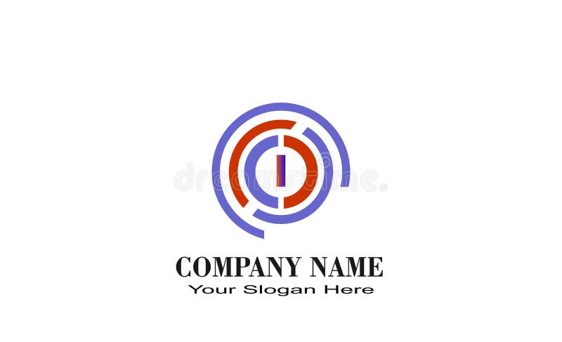 Creative Unique Letter I Design Logo Stock Vector - Illustration of ...
