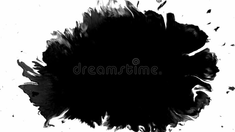 Ink Blot on a Clean White Background Artistic Design Element for ...