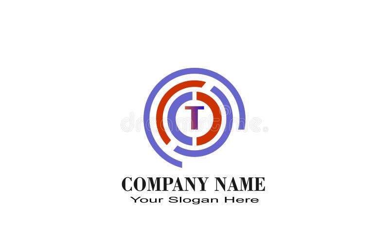 Creative Unique Letter T Design Logo Stock Vector - Illustration of ...