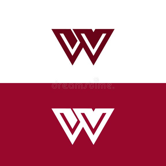Creative and Unique Letter W , W Design Stock Vector - Illustration of ...