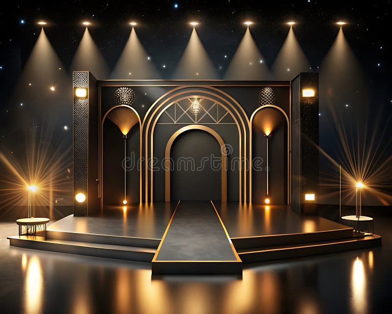 Creative and Unique Luxurious Event Stage with Beautiful Presentation ...