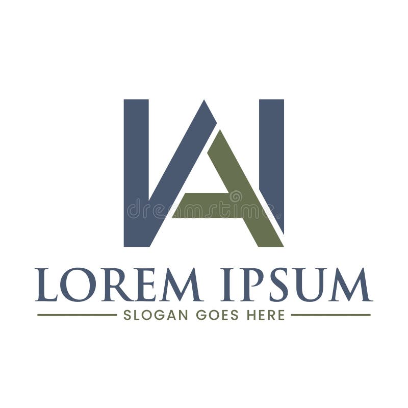 AW WA a W Initial Based Letter Icon Logo Stock Vector - Illustration of ...