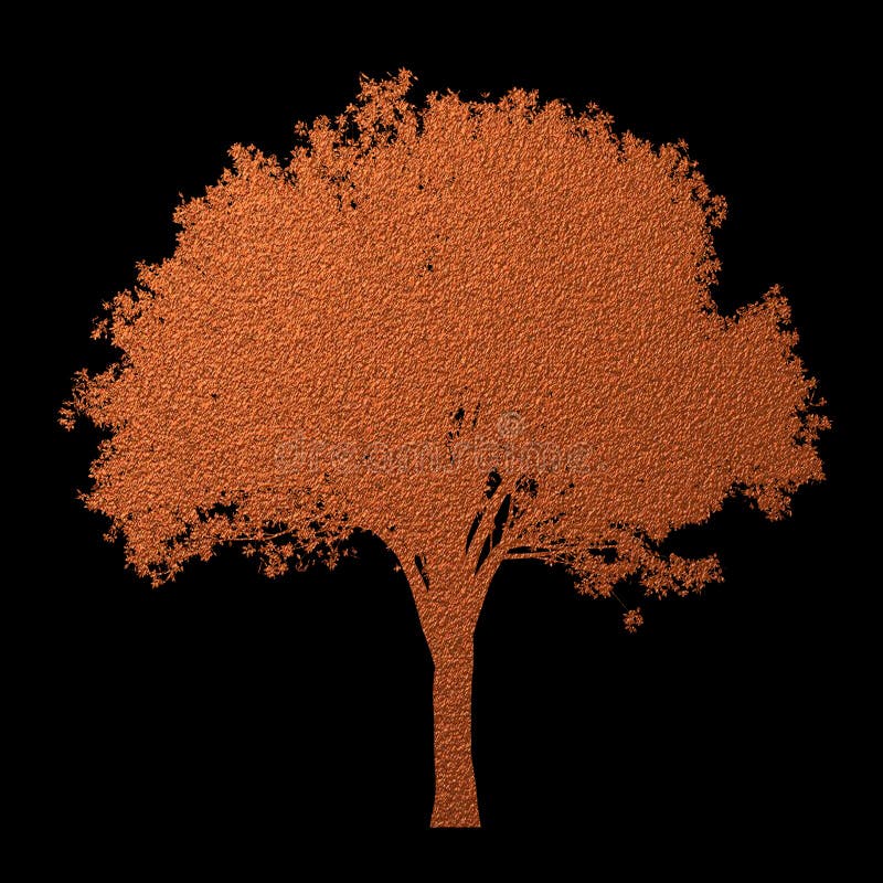 Creative Unique Modern Tree Silhouette Texture Pattern on Black ...