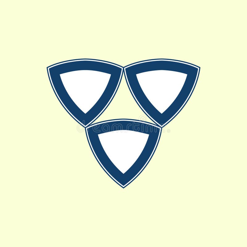 Creative Unique Shield Design Shape Stock Vector - Illustration of ...