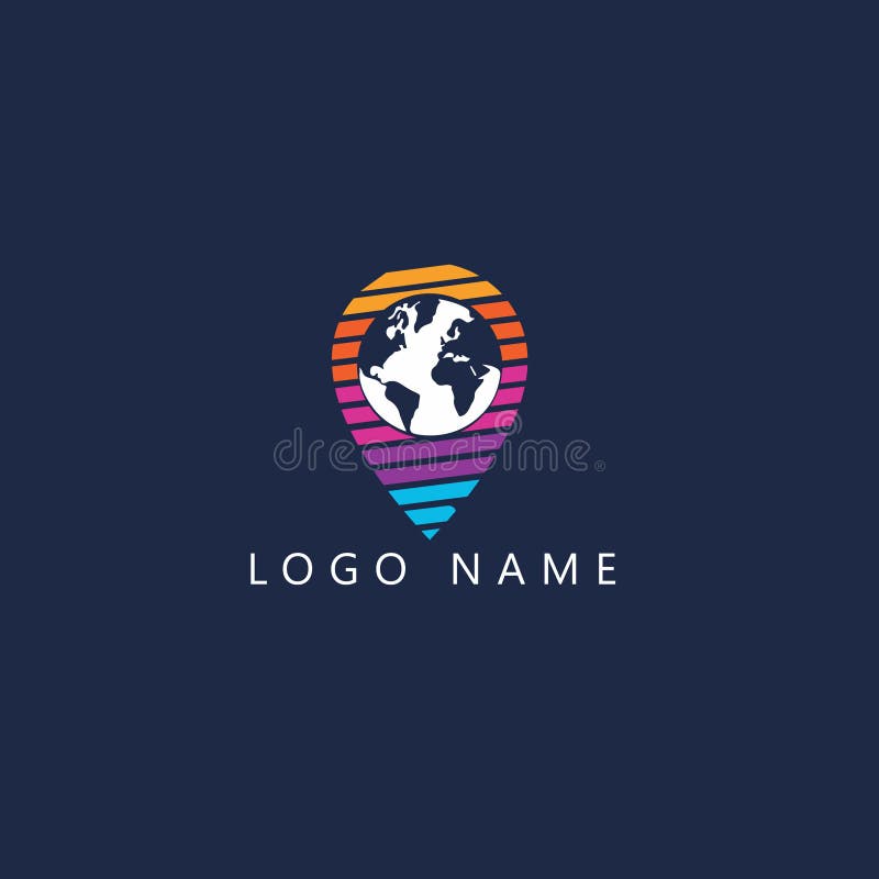 Creative and Unique Travel Logo Design. Vector, EPS Stock Vector ...