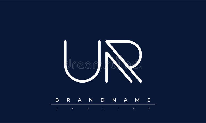 Creative UR Letter Initial Logo Vector Image Stock Vector ...