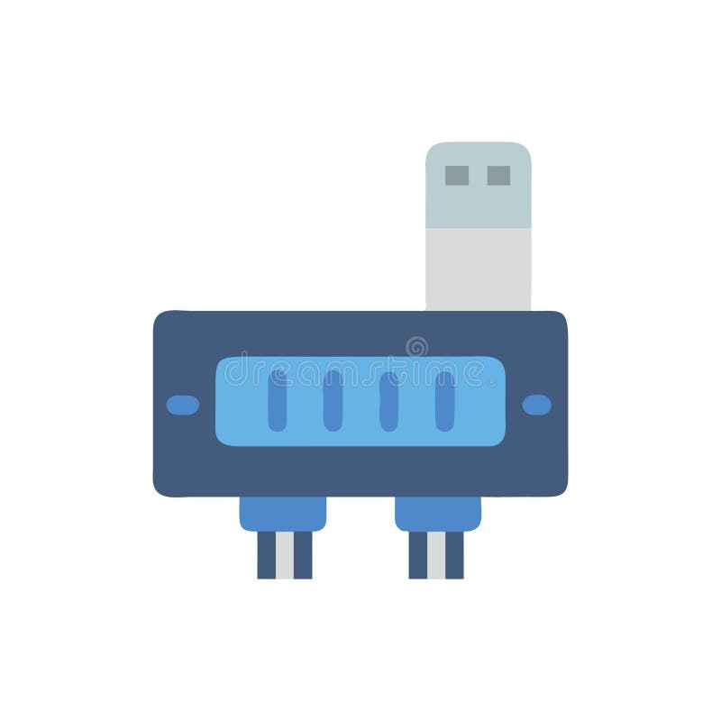 Creative USB Isolation Transformer Illustration Stock Illustration ...