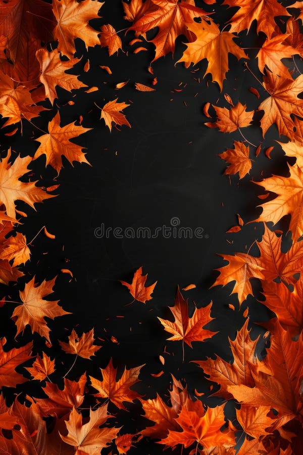 Creative Use of Maple Leaves As a Border in Design Projects, Utilizing ...
