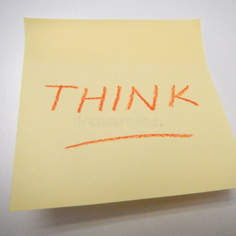 Creative Using of Yellow Reminder Stickers Stock Image - Image of note ...