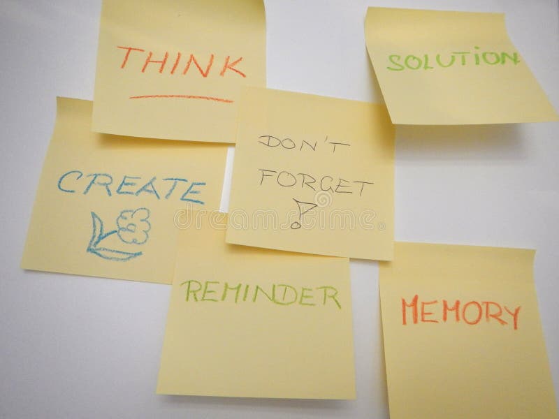 Creative Using Yellow Reminder Stickers Stock Photos - Free & Royalty ...