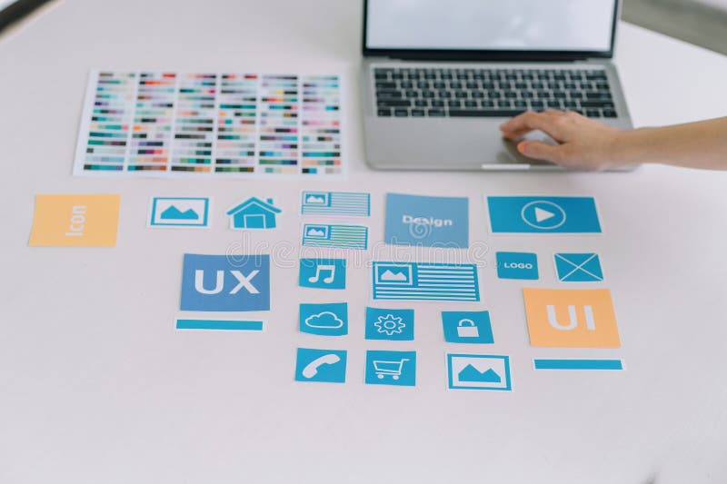 Creative UX UI Designer Working on Screens for Mobile Responsive ...