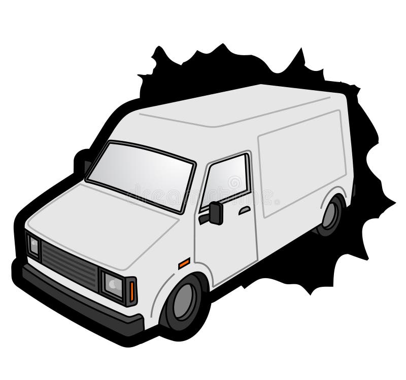 Creative van stock vector. Illustration of vehicle, icon - 23905533