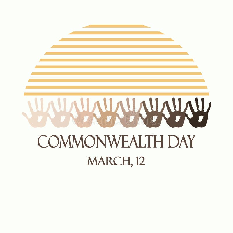 Creative Vector Abstract Round Logo for Commonwealth Day. Stock Vector ...