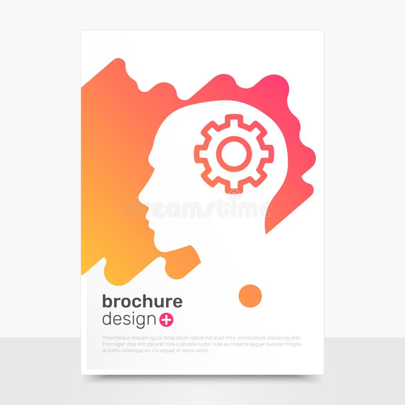 Creative Vector Brochure Design. Think Brochure Background Mockup ...