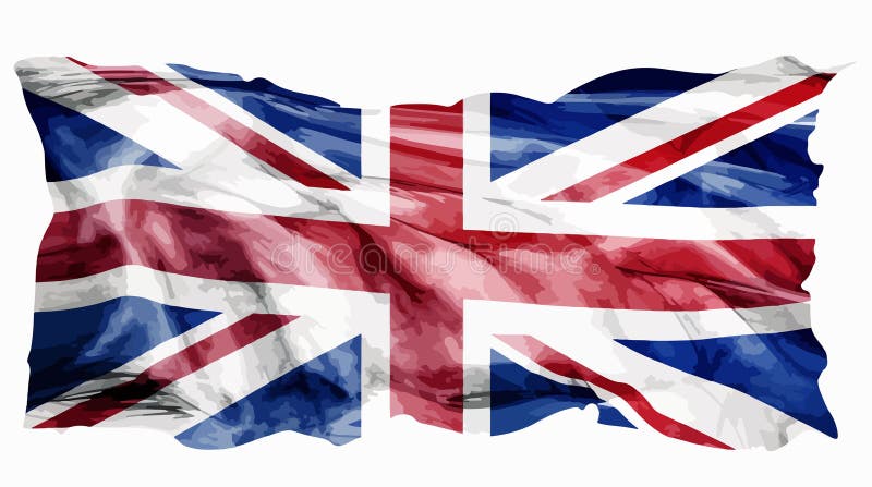 Creative Vector Illustration of England S Flag with a Painting Effect ...