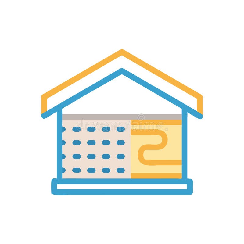 Creative Attic Insulation Vector Design Stock Vector - Illustration of ...