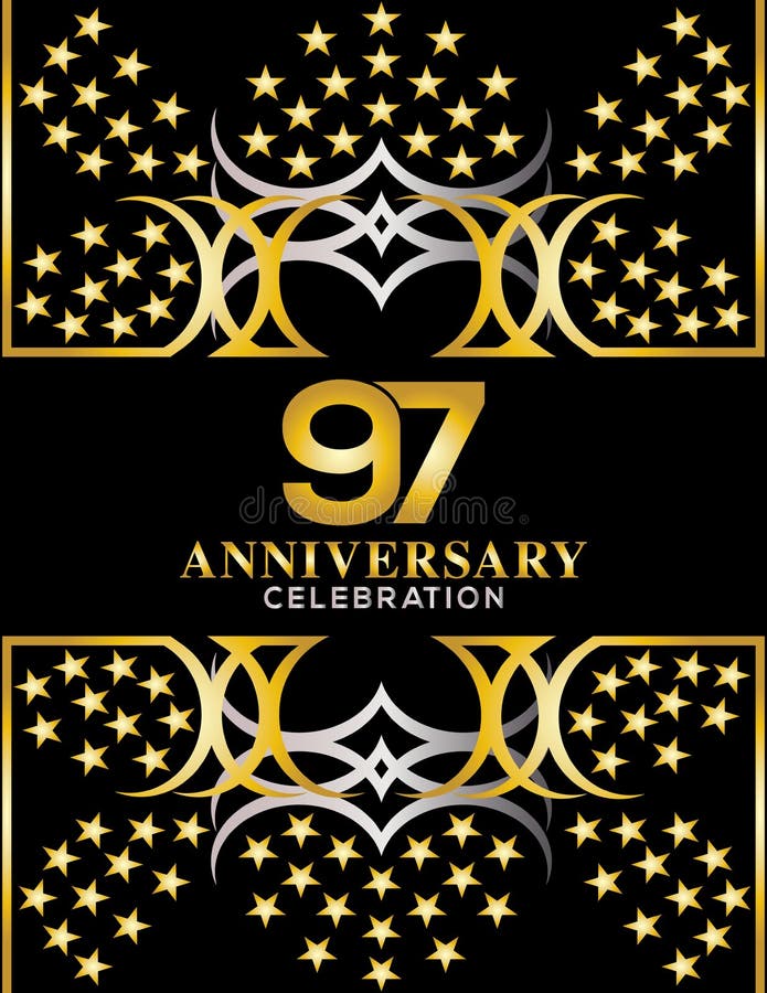 Creative Vector Illustration of Anniversary Celebration of 97 Years ...