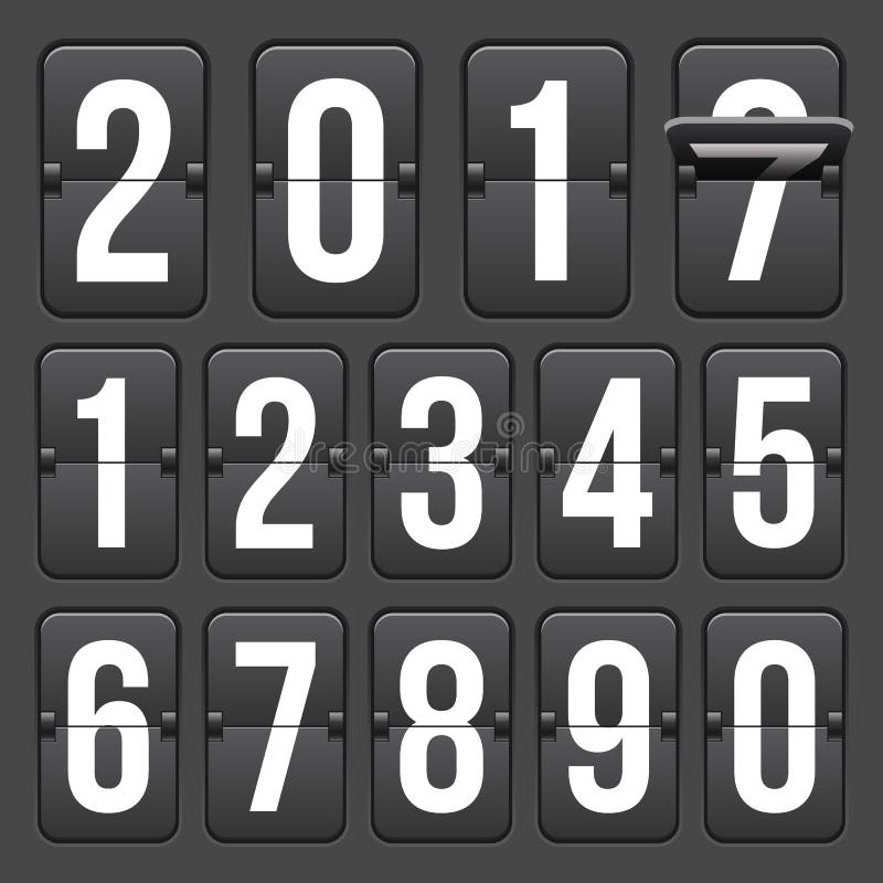 Creative Vector Illustration Of Countdown Timer With Different Numbers