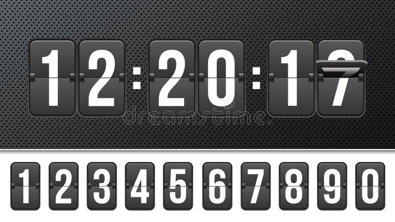 Creative Vector Illustration of Countdown Timer with Different Numbers ... Creative Vector Illustration of Countdown Timer with Different Numbers ...