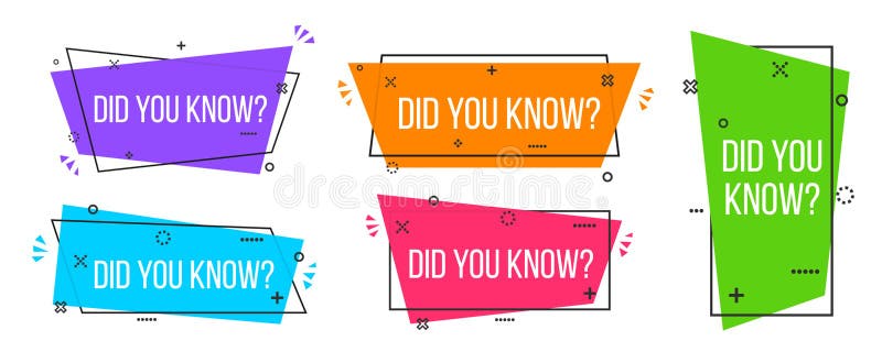 Did You Know Graphic Stock Illustrations – 1,542 Did You Know Graphic ...
