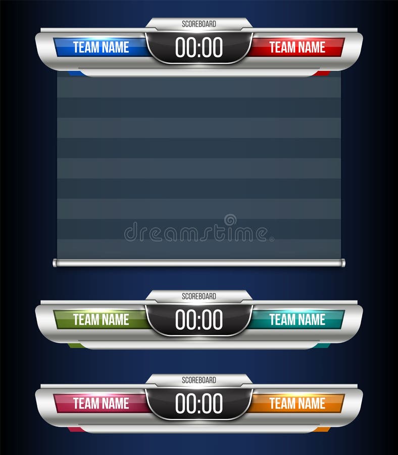 Baseball Lower Third Template Stock Illustrations – 123 Baseball Lower ...