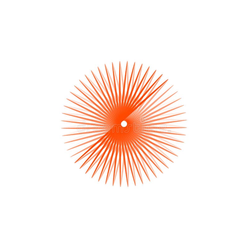 Creative Vector Illustration of Geometric Sun Beams. Stock Vector ...