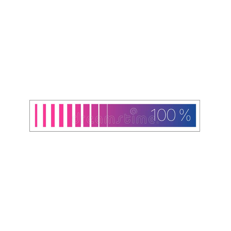 Creative Vector Illustration of Level Indicator Meter with Percentage ...