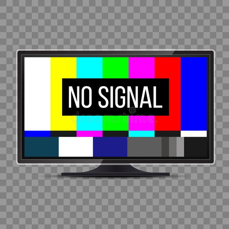 No Signal Tv Test Pattern Stock Illustrations – 156 No Signal Tv Test ...