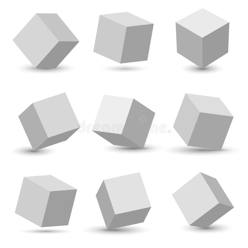 Cube model stock illustration. Illustration of chemical - 9193036