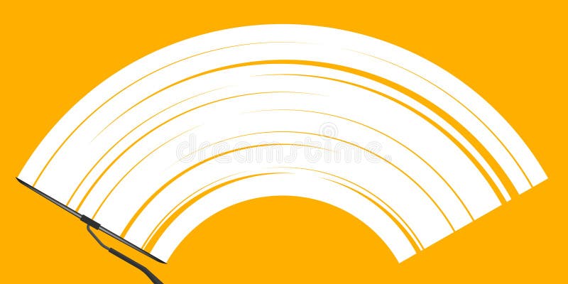 Creative Vector Illustration of Realistic Car Windscreen Wipe Glass ...