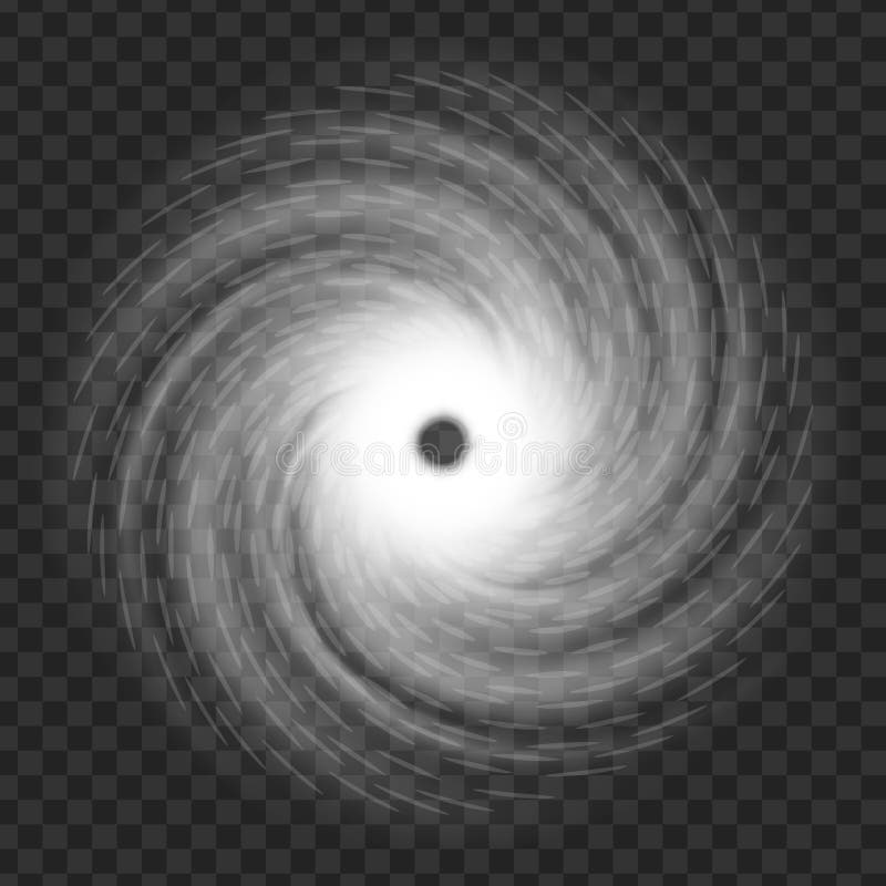 Creative Vector Illustration of Realistic Hurricane Cyclone Wind ...