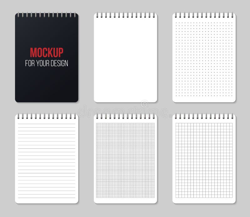 Realistic Notebooks Stock Illustrations – 1,037 Realistic Notebooks ...