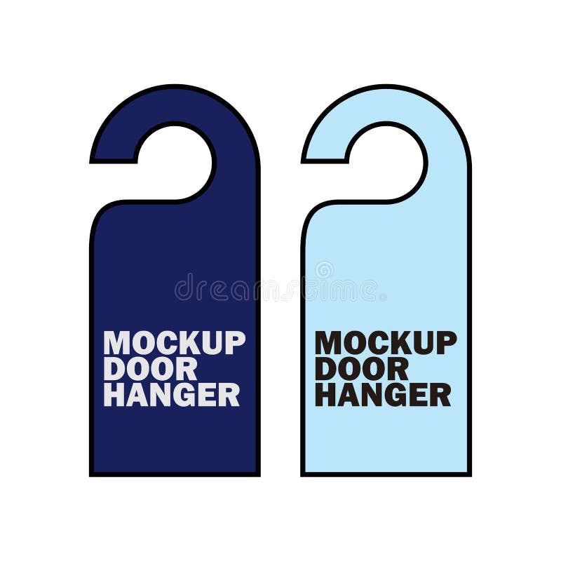 Creative Vector Illustration Of Realistic Plastic Paper Door Handle ...