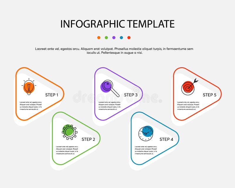 Vector Infographic Circle Template with 4 Steps, Parts, Options ...