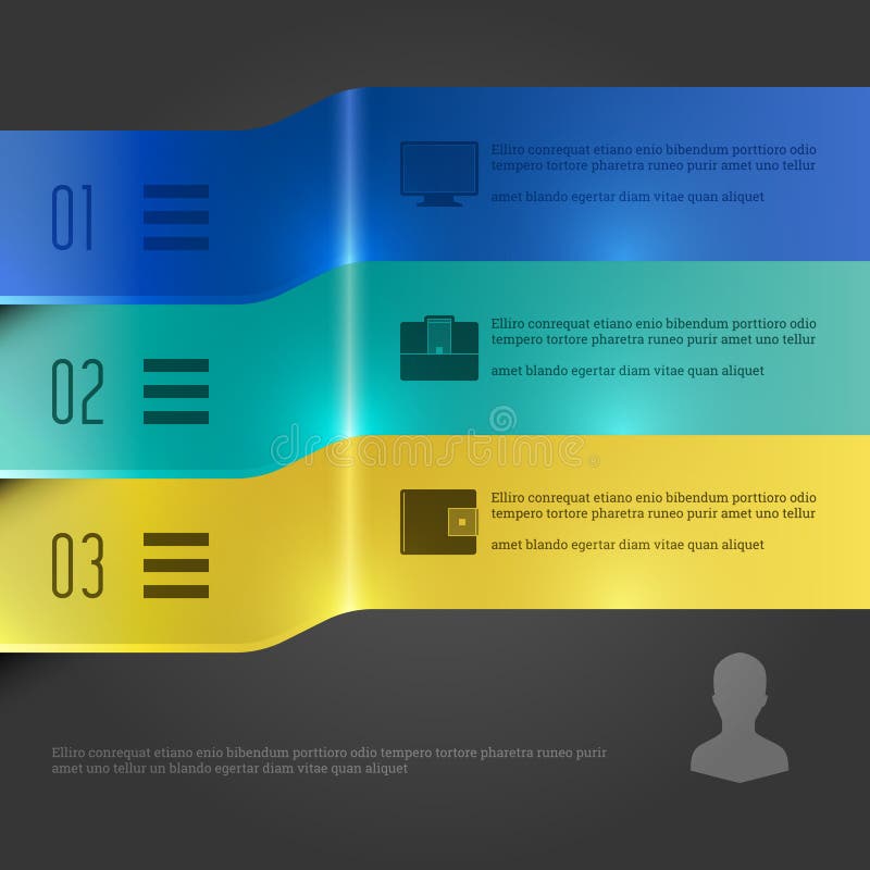 Business Infographics Design Template. Vector Elements. 3D Banners ...