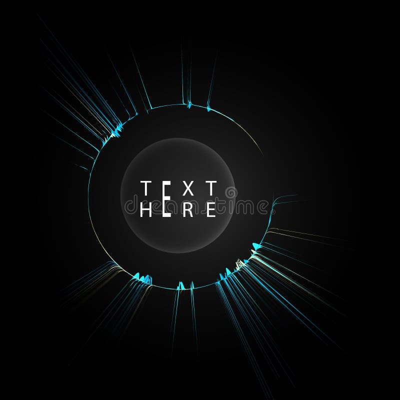 Creative Vector Lines and Abstract Art Circle Designs Stock Vector ...