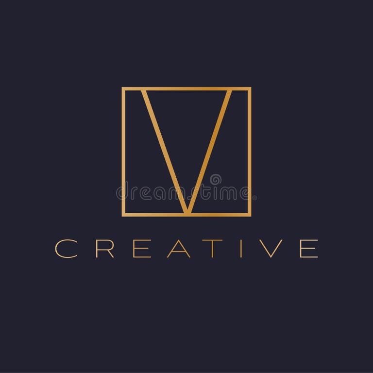 Creative Vector Logo Design. Letter V Logotype Stock Vector ...