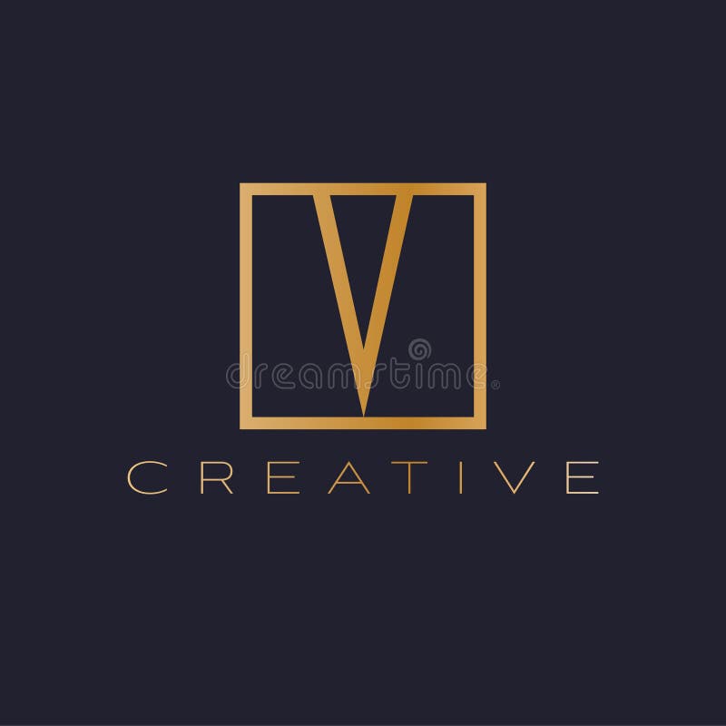 Creative Vector Logo Design. Letter V Logotype Stock Vector ...