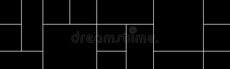 Creative Vector Template Collage Consisting of 16 Frames for a Photo of ...