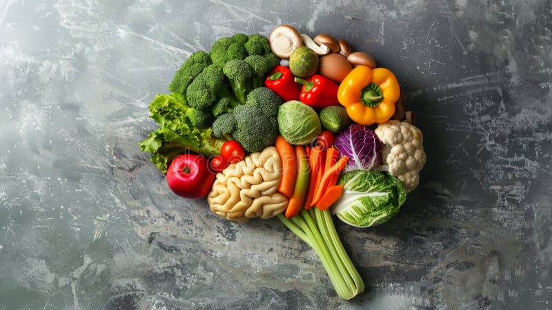 Creative Vegetable Arrangement in Brain Shape Discover a Creative and ...