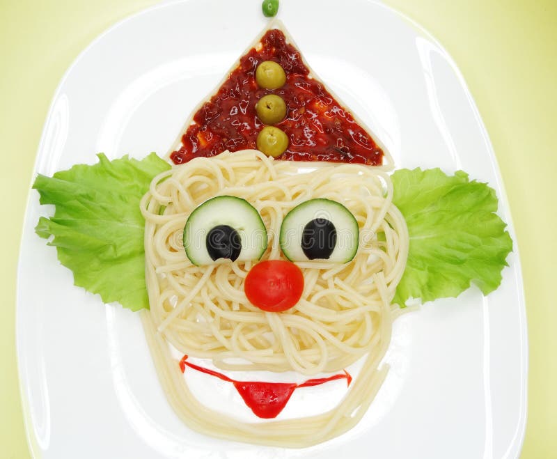 Creative Pasta Food Monkey Shape Stock Photo - Image of cooked, eating ...