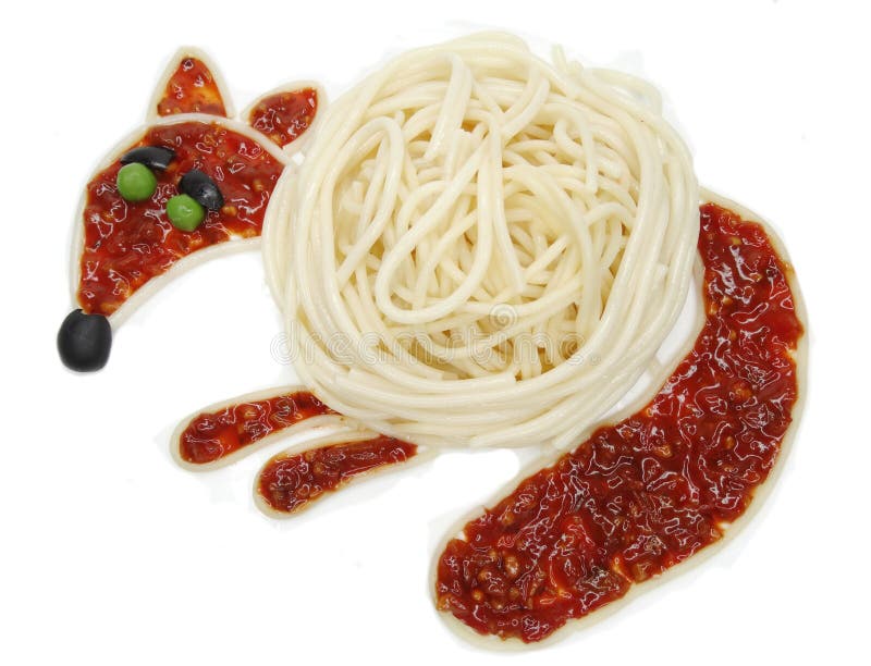 Creative Vegetable Food Dinner Fox Form Stock Photo - Image of herb ...