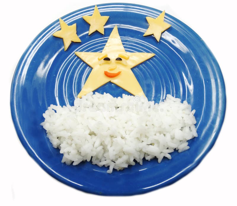 Creative Vegetable Food Dinner Stars Form Stock Image - Image of ...