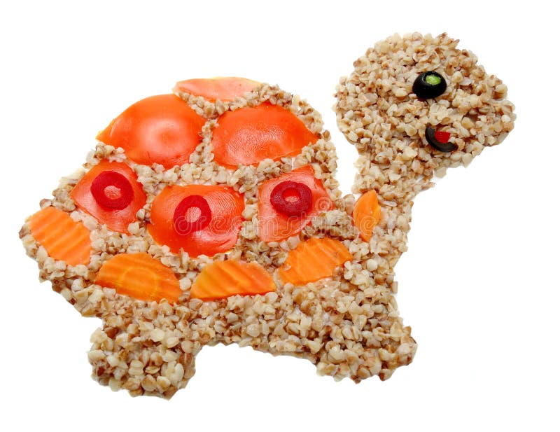 Creative Vegetable Food Dinner Turtle Form Stock Image - Image of ...