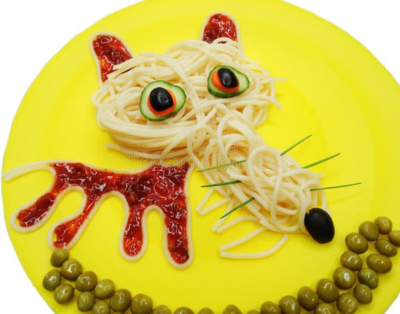 Creative Vegetable Food Dinner Wolf Form Stock Image - Image of green ...