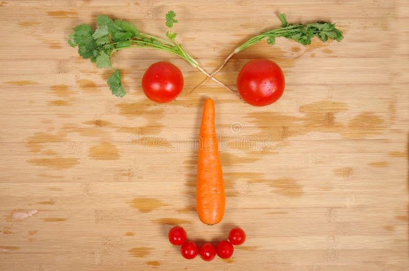 Creative Vegetable Smiling Face Stock Photo - Image of agriculture ...