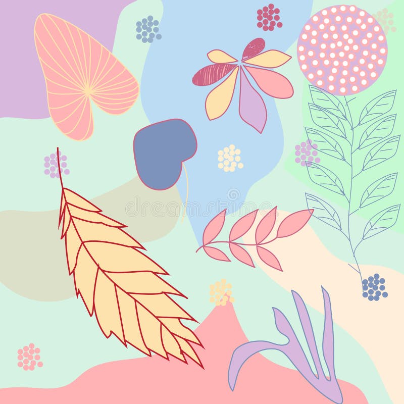 Creative Versatile and Bright Floral Background. Artistic Header with ...